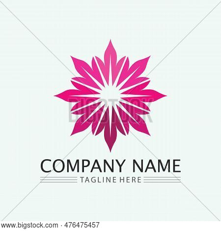 Flower Logo. Circular Vector & Photo (Free Trial) | Bigstock