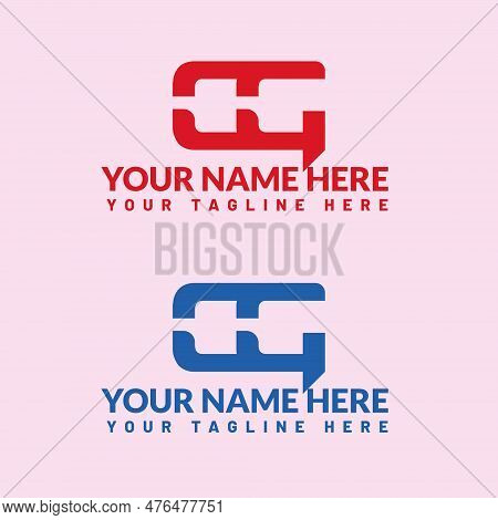 Cg Letter Logo Cg Vector & Photo (Free Trial) | Bigstock