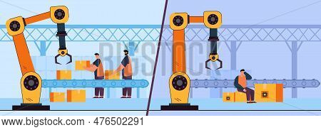 Sad Factory Worker Cartoon