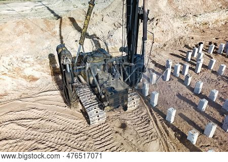 Pile Driving Machine. Image & Photo (Free Trial) | Bigstock