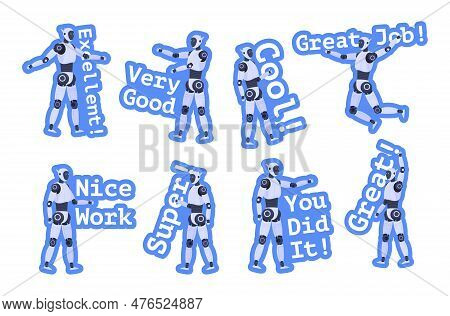 Robot Motivational Vector & Photo (Free Trial) | Bigstock