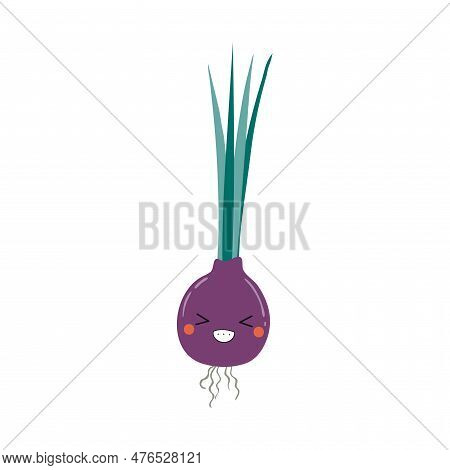 Onion Kawaii Face Vector & Photo (Free Trial) | Bigstock