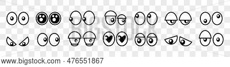 Cartoon Eyes Icons. Vector & Photo (Free Trial) | Bigstock