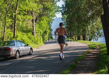 Back View Man Running Image & Photo (Free Trial) | Bigstock
