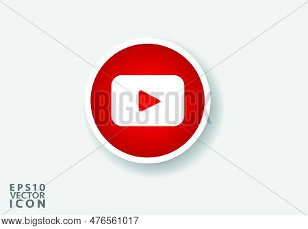 Youtube Logo Vector Vector & Photo (Free Trial) | Bigstock