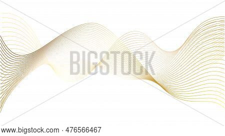 3d Wavy Gold Lines Vector & Photo (Free Trial) | Bigstock