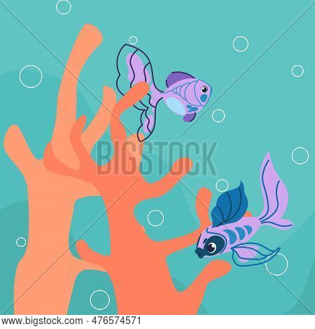 Cartoon Fish Swimming Vector & Photo (Free Trial) | Bigstock
