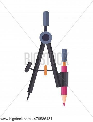 Compasses Pencil Vector & Photo (Free Trial) | Bigstock