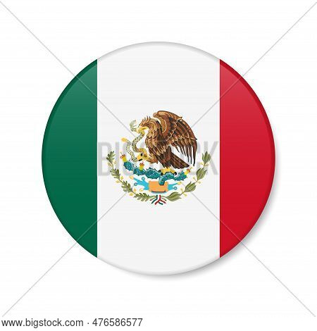 Mexico Circle Button Vector & Photo (Free Trial) | Bigstock