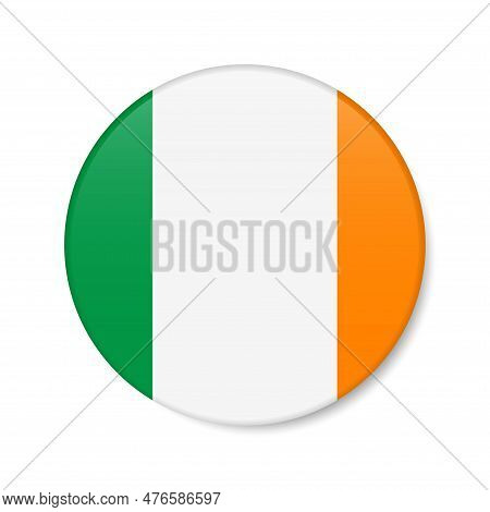Ireland Circle Button Vector & Photo (Free Trial) | Bigstock