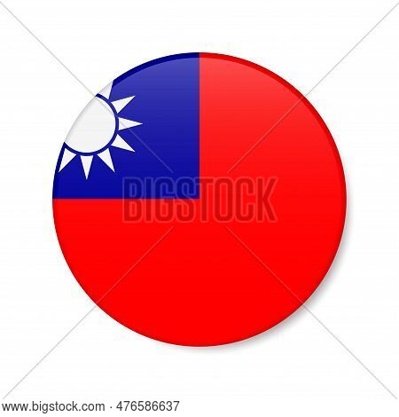 Taiwan Circle Button Vector & Photo (Free Trial) | Bigstock