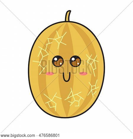 Cute Melon Character Vector & Photo (Free Trial) | Bigstock