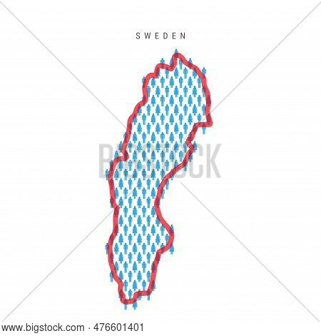 Sweden Population Map Vector & Photo (Free Trial) | Bigstock