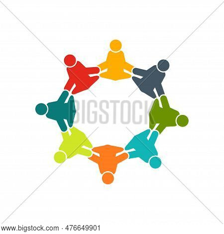 Teamwork Embrace 8 Vector & Photo (Free Trial) | Bigstock