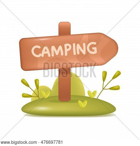 Camping Wooden Vector & Photo (Free Trial) | Bigstock