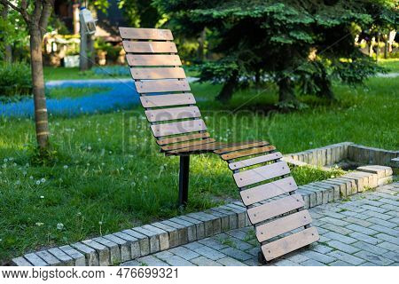 Modern Wooden Benches Image & Photo (Free Trial) | Bigstock