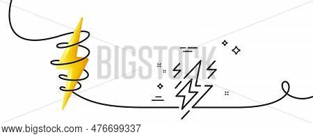 Lightning Bolt Line Vector & Photo (Free Trial) | Bigstock