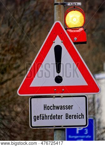 Warning Sign Flood Image & Photo (Free Trial) | Bigstock