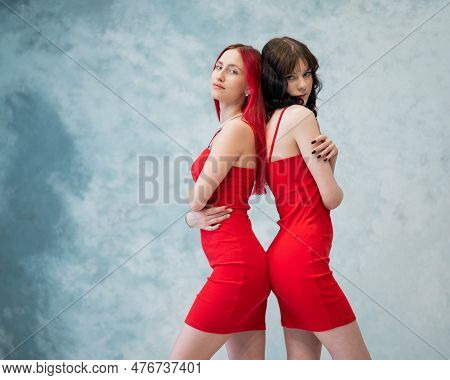 Portrait Two Women Image & Photo (Free Trial) | Bigstock