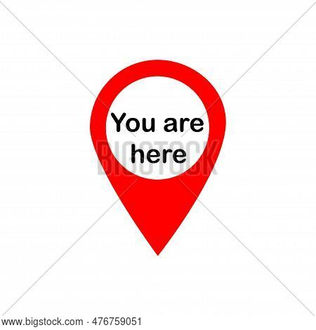 You Here Map Pointer Vector & Photo (Free Trial) | Bigstock