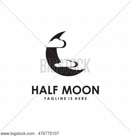 Crescent Moon Logo Vector & Photo (Free Trial) | Bigstock