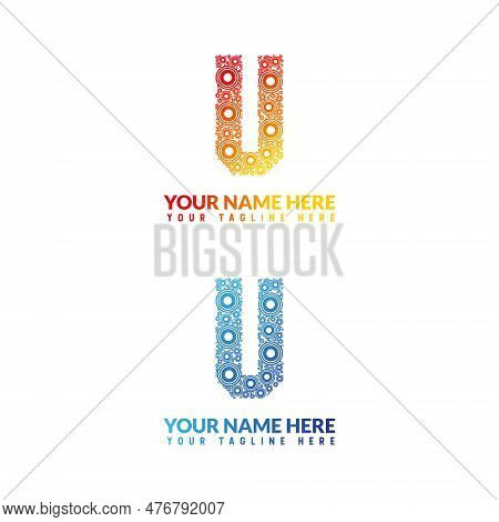 U Letter Logo U Text Vector & Photo (Free Trial) | Bigstock