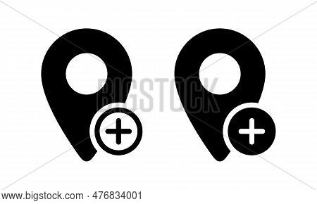 Add Location Icon Vector & Photo (Free Trial) | Bigstock