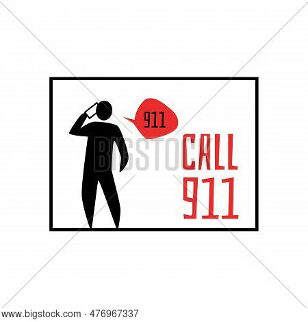 Call 911 Emergency Vector & Photo (Free Trial) | Bigstock