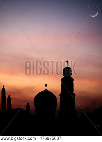 Ramadan Sky Night Moon Image & Photo (Free Trial) | Bigstock