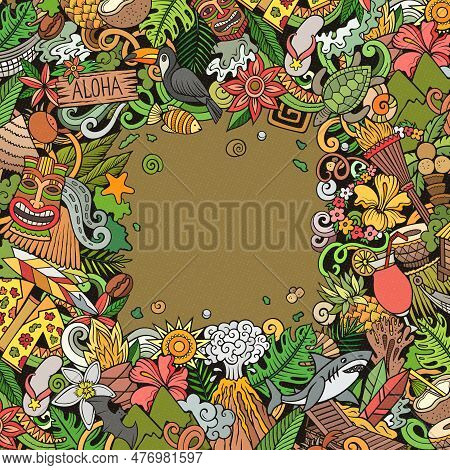Hawaii Cartoon Vector Vector & Photo (Free Trial) | Bigstock
