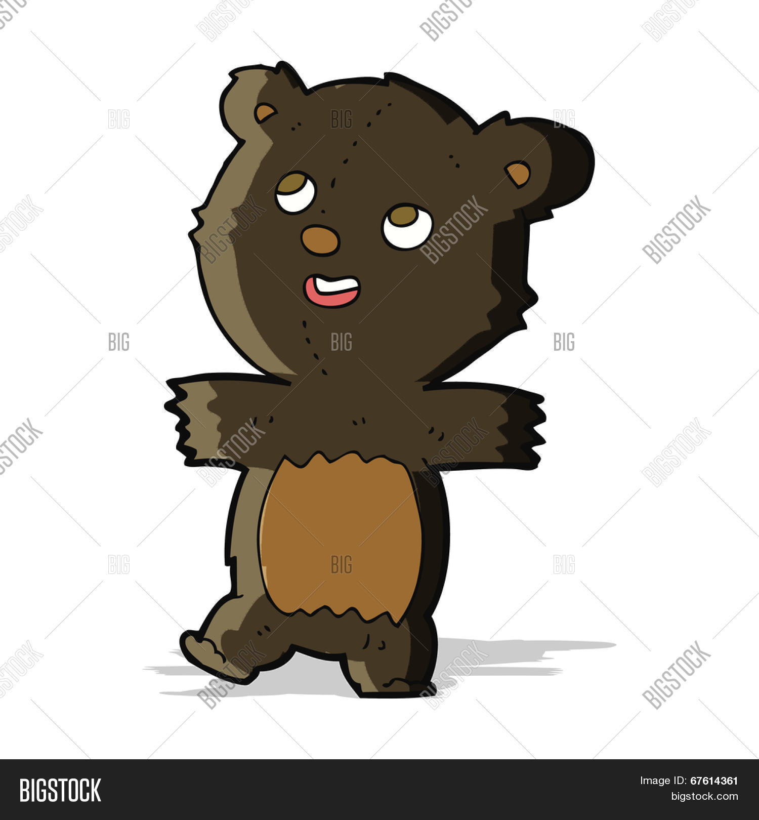 Cartoon Black Bear Vector & Photo (Free Trial) | Bigstock