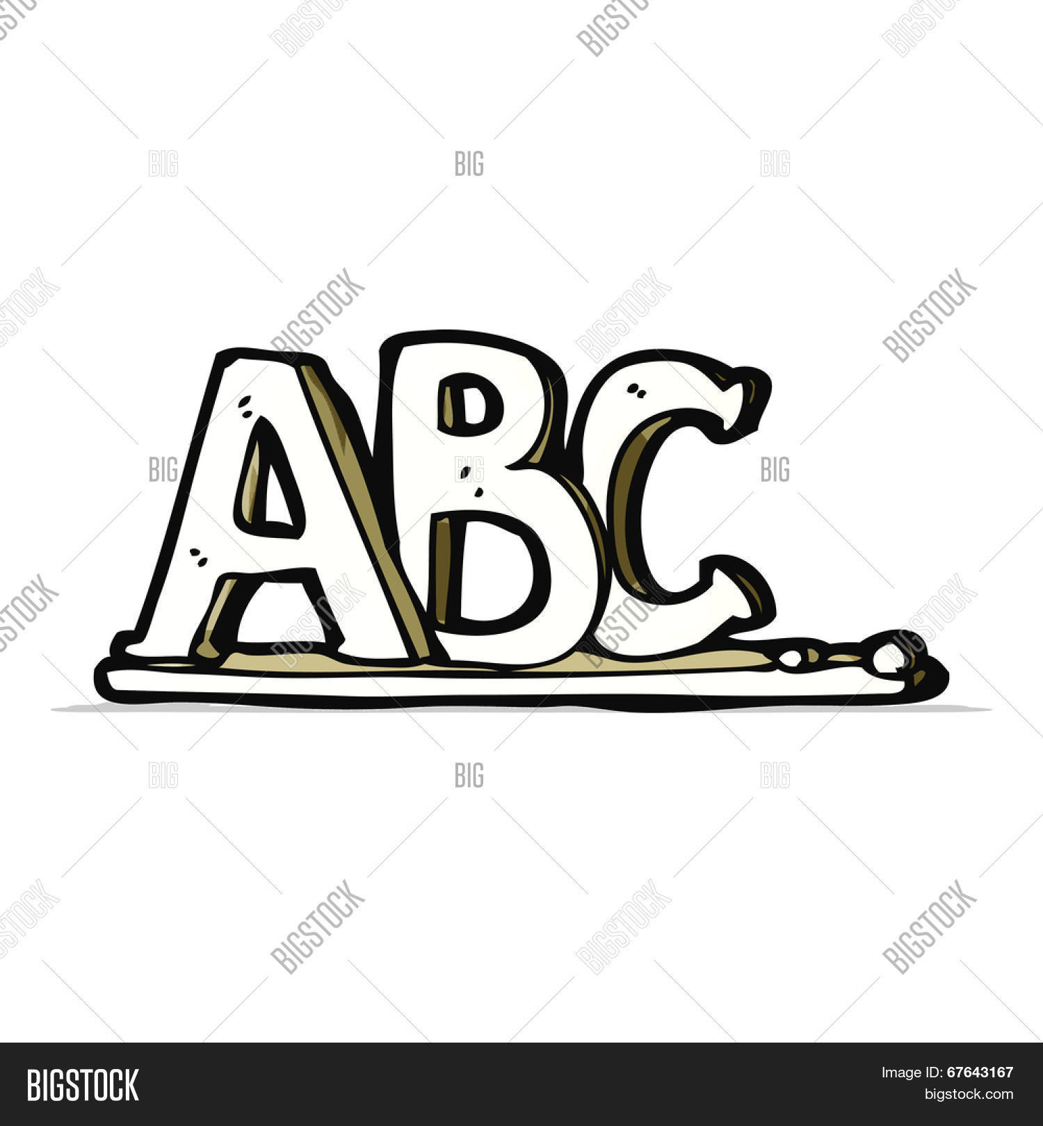 Cartoon ABC Letters Vector & Photo (Free Trial) | Bigstock