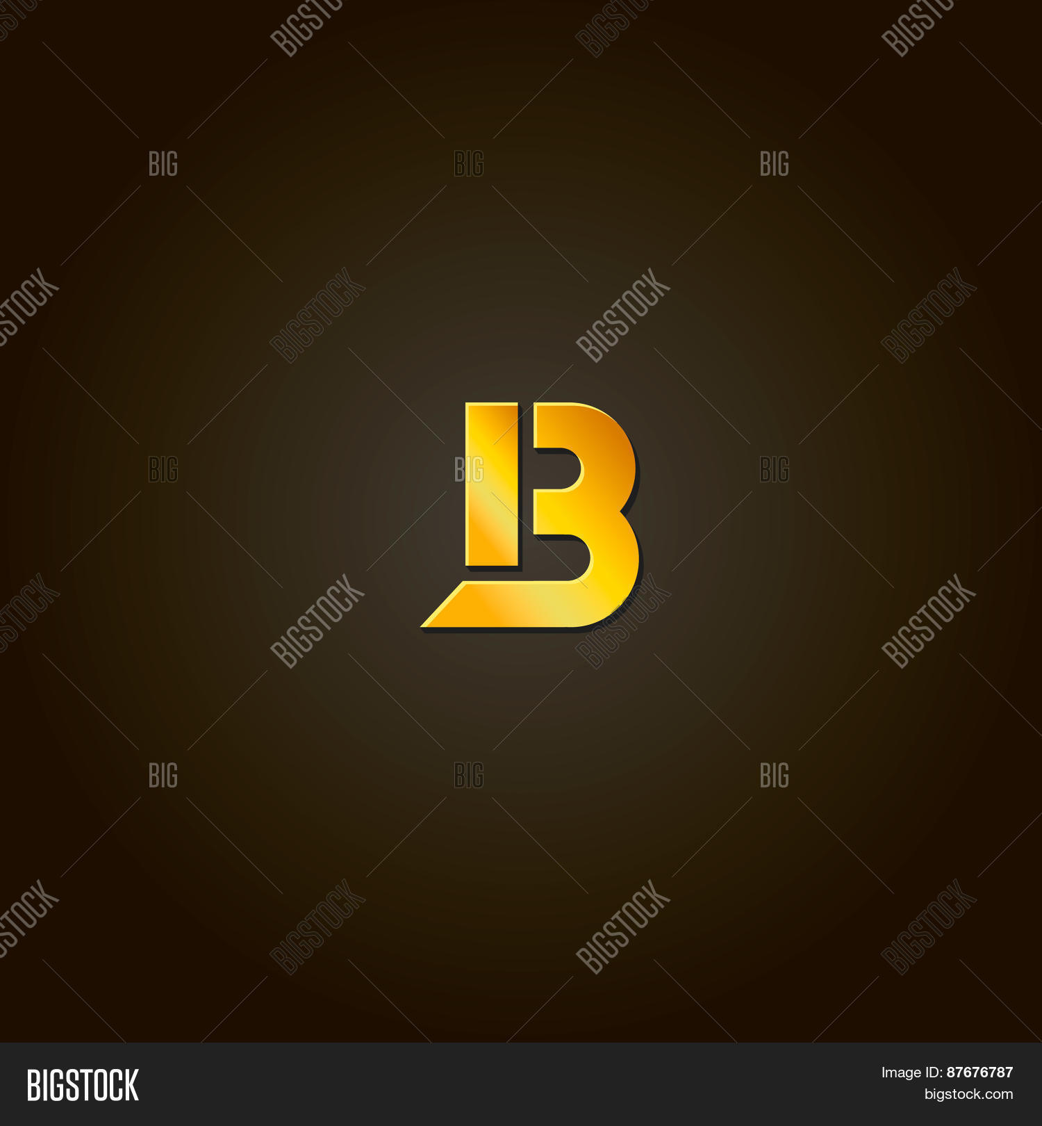 Letter B. Gold Font. Image & Photo (Free Trial) | Bigstock