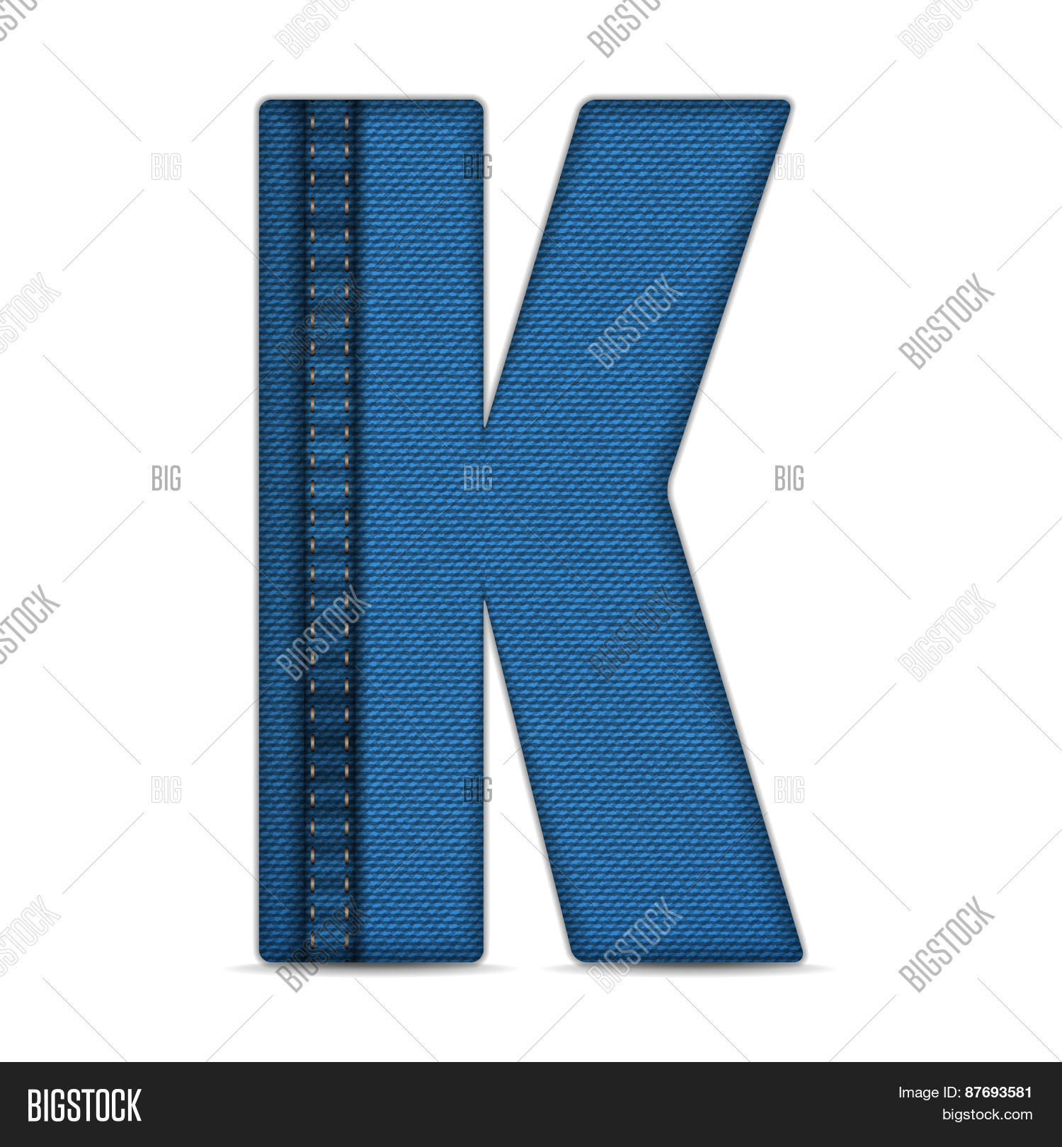 Alphabet Blue Jeans Vector & Photo (Free Trial) | Bigstock
