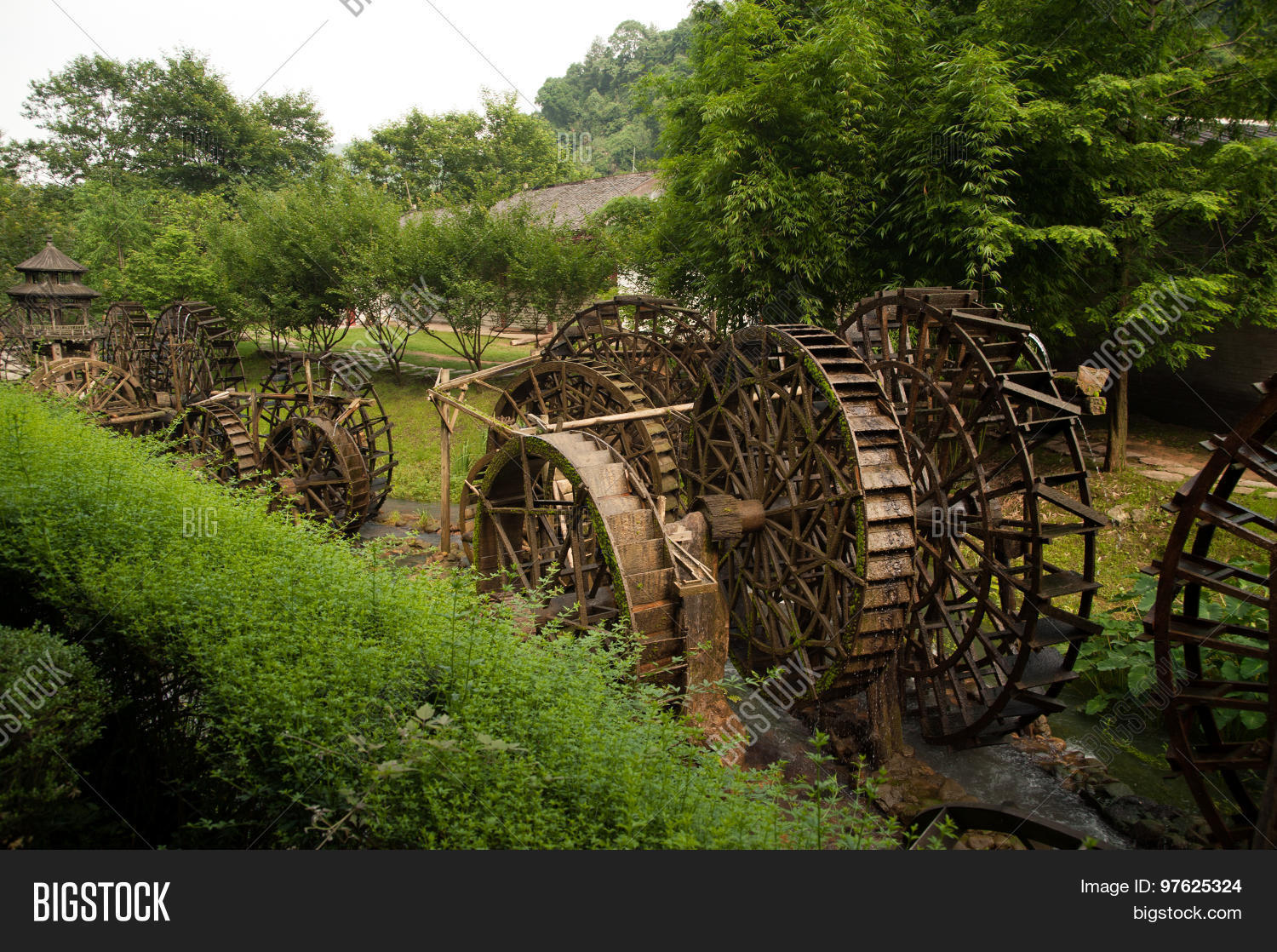 Waterwheel Front Image & Photo (Free Trial) | Bigstock