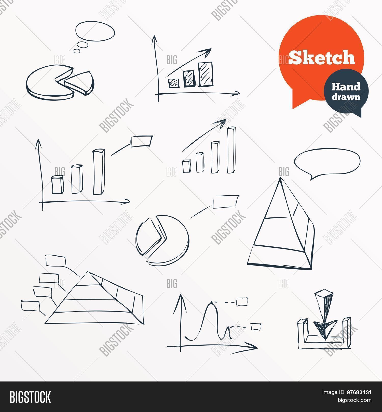 Sketched Chart Sales Vector & Photo (Free Trial) | Bigstock