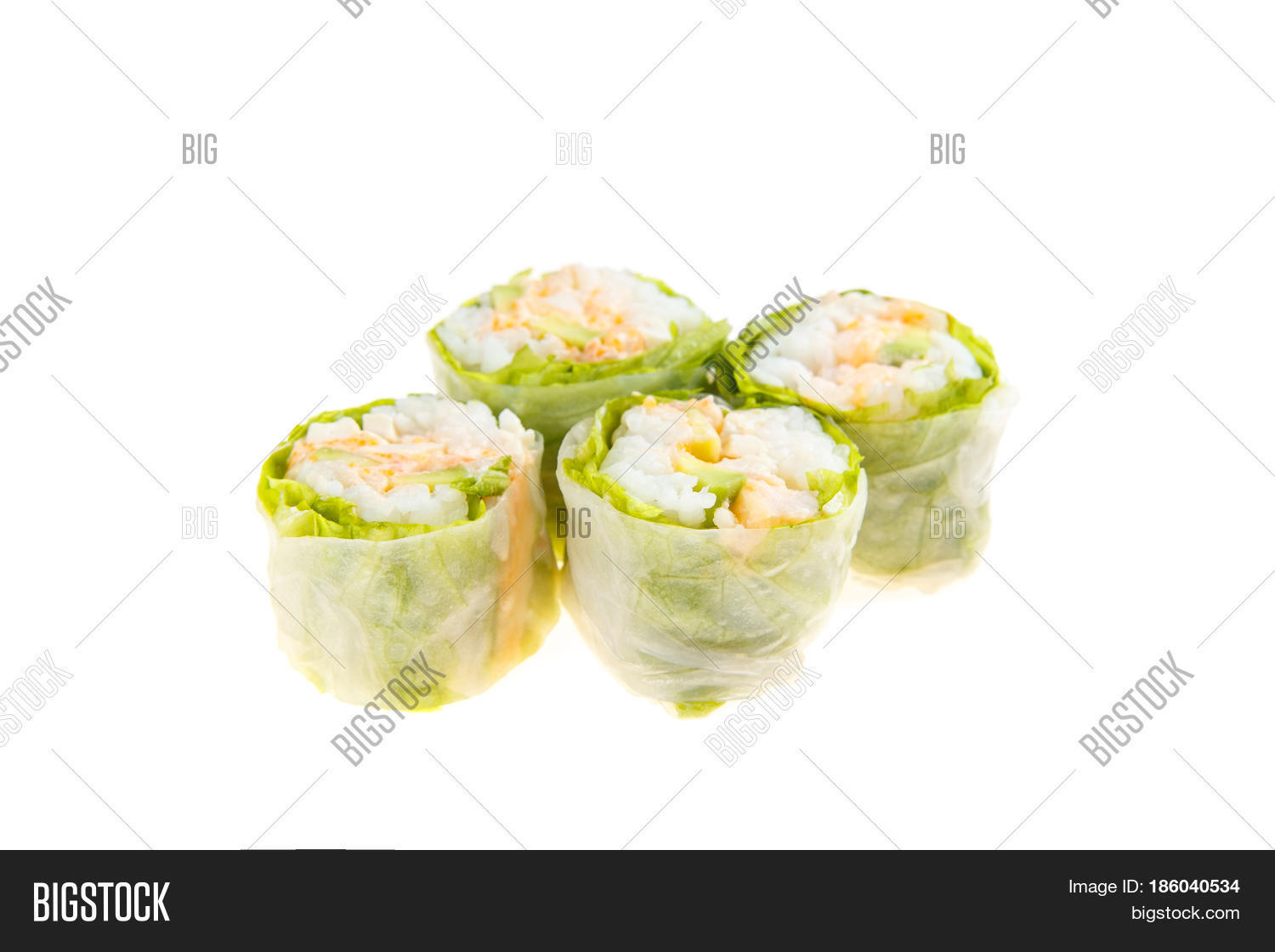 Set Spring Rolls Image & Photo (Free Trial) | Bigstock