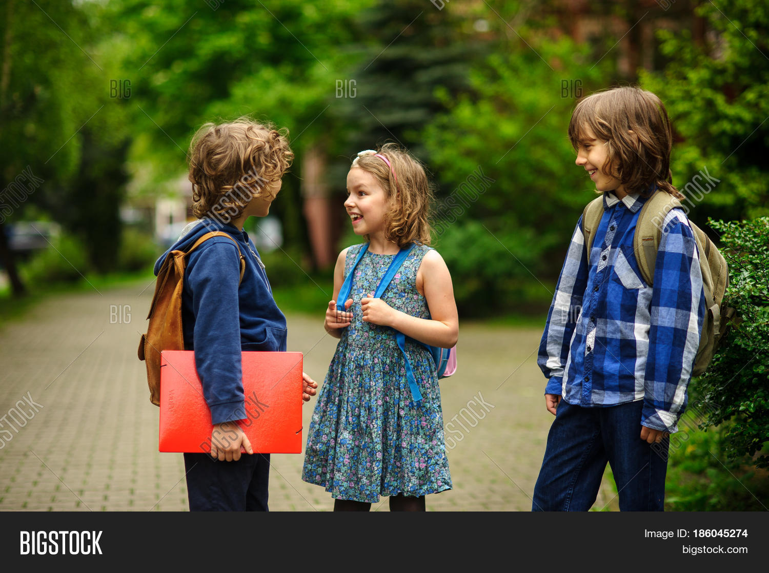 Little School Students Image & Photo (Free Trial) | Bigstock