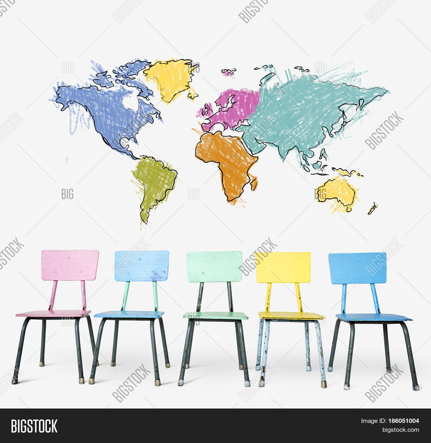 Colorful Chair Image & Photo (Free Trial) | Bigstock