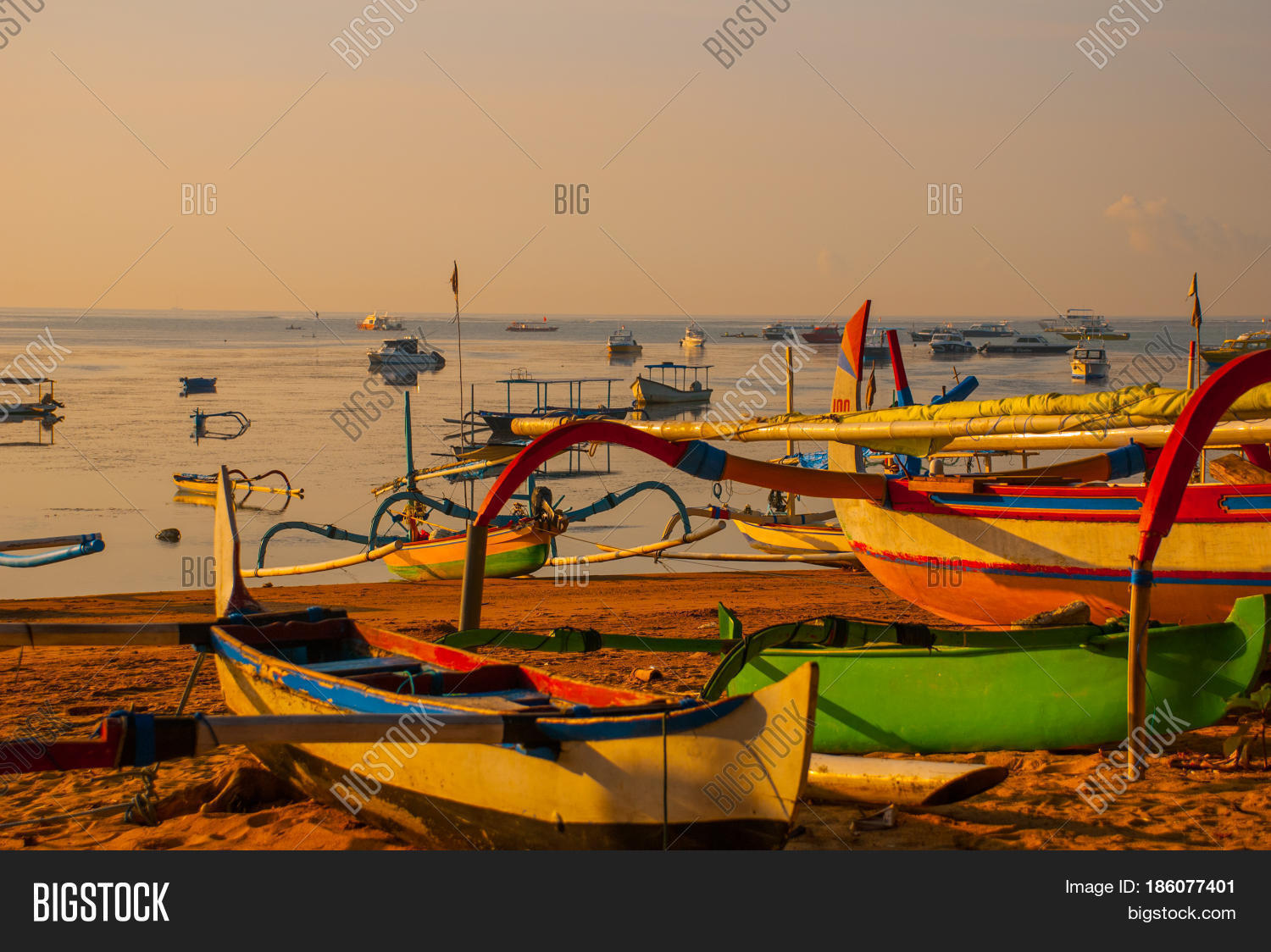 Balinese Boats Sanur Image & Photo (Free Trial) | Bigstock