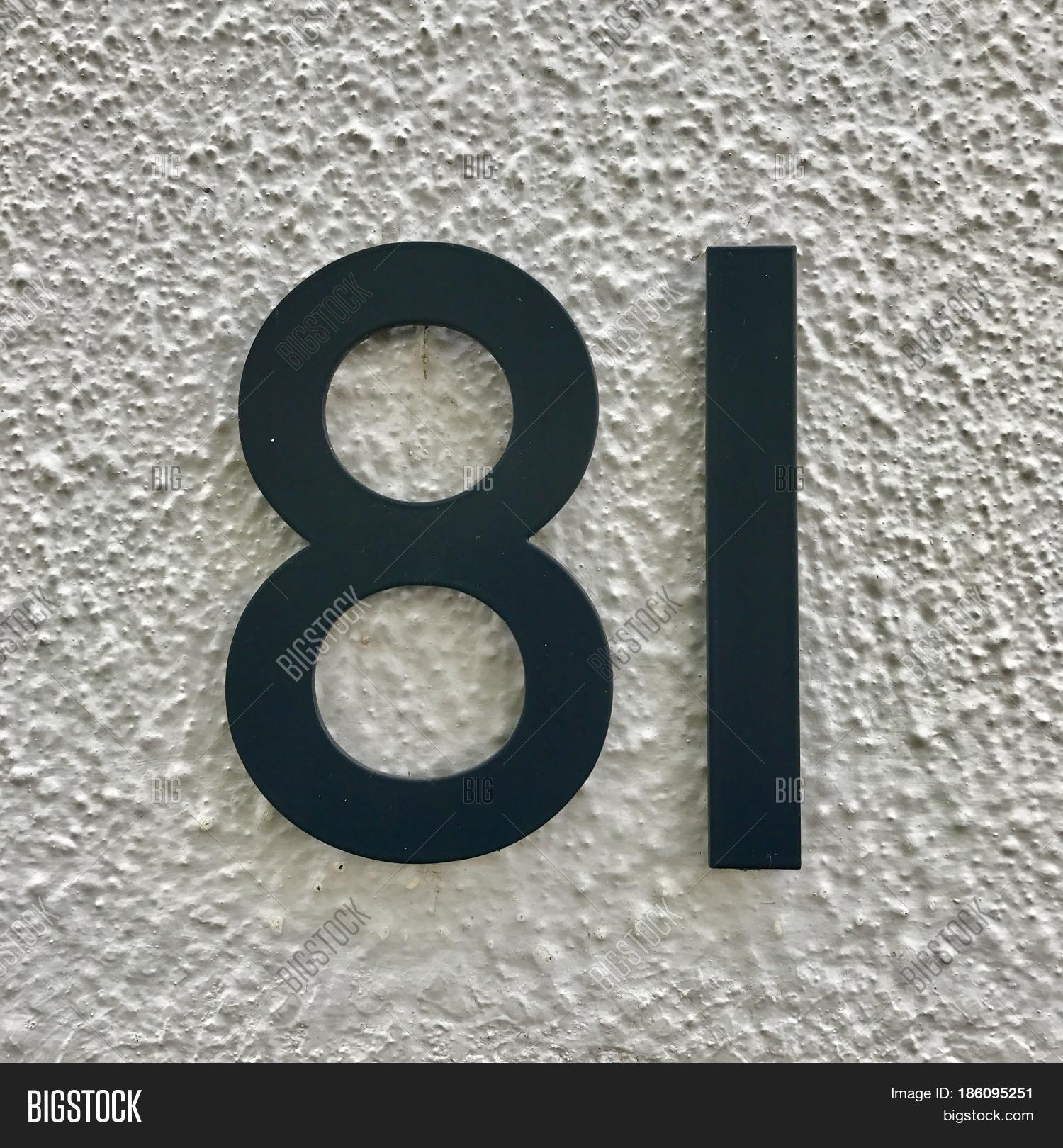 Number 81 Painted Image & Photo (Free Trial) | Bigstock