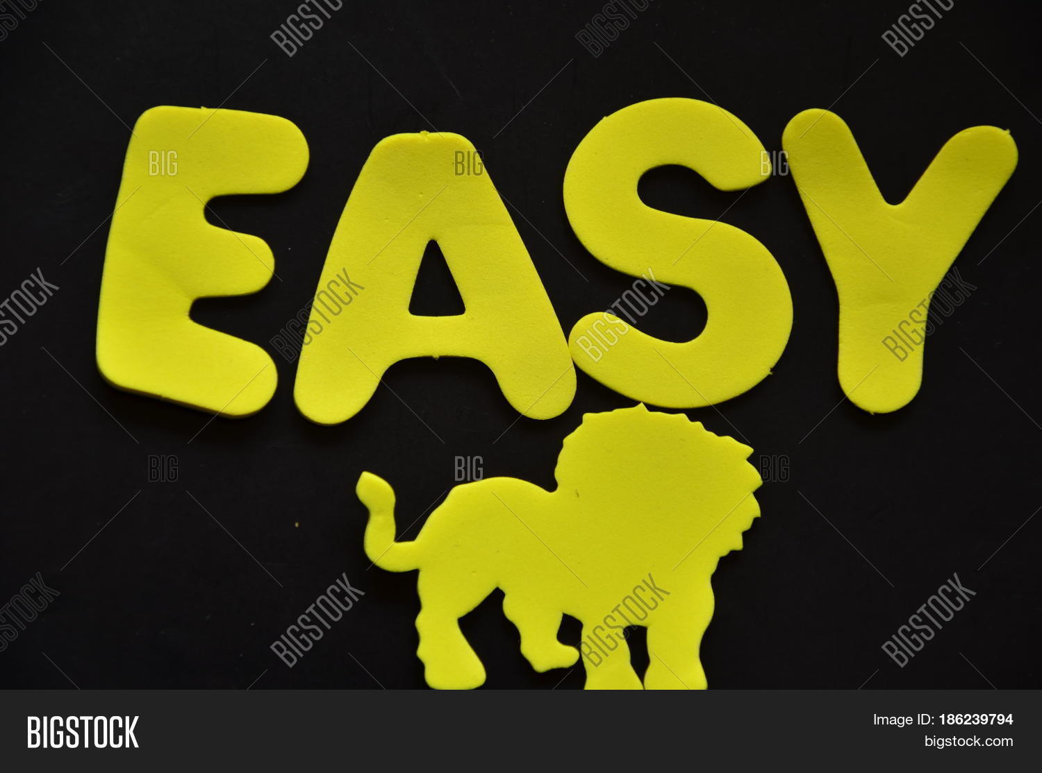 Word Easy On Abstract Image & Photo (Free Trial) | Bigstock