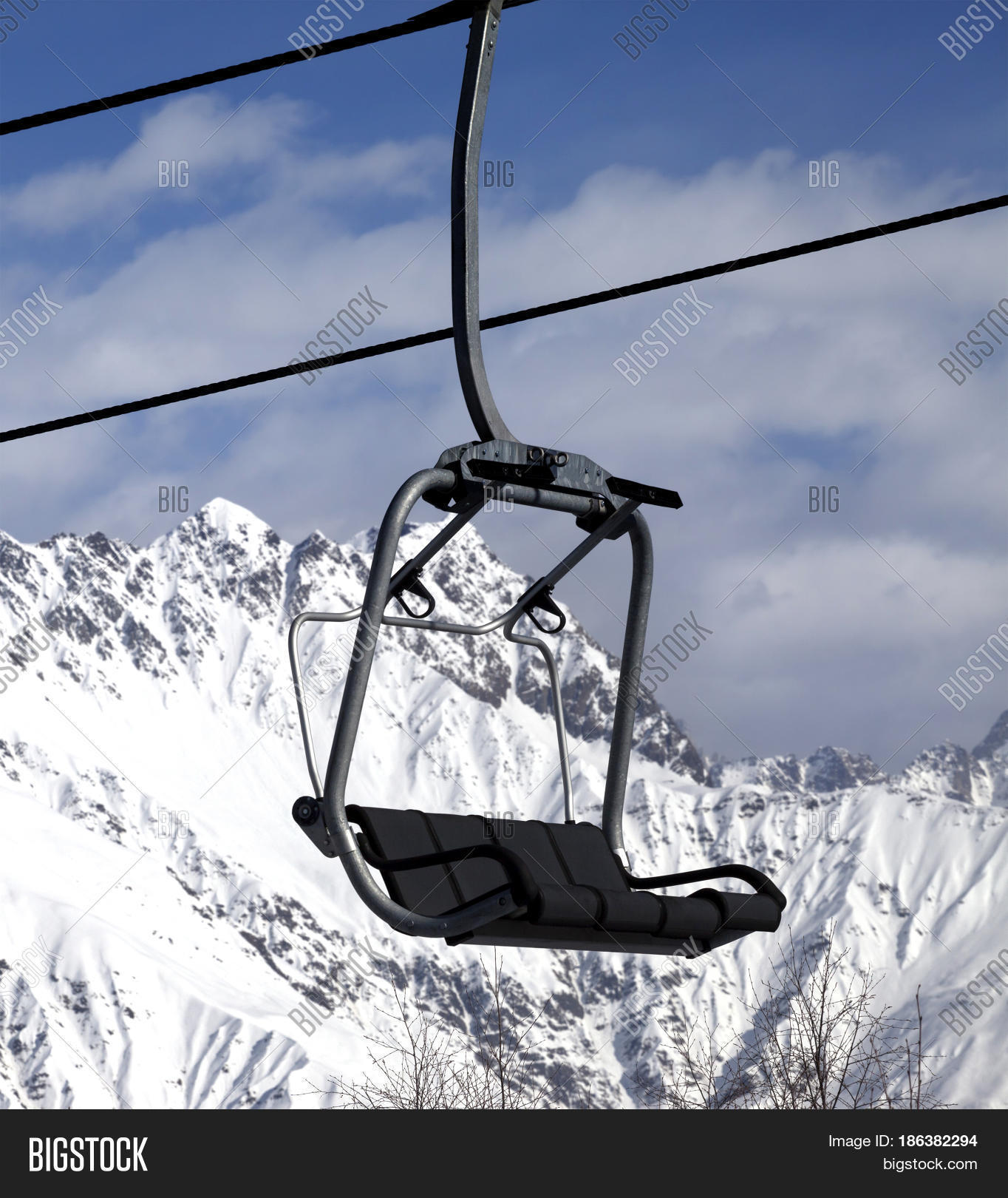 Chair Lift Snowy Image & Photo (Free Trial) | Bigstock