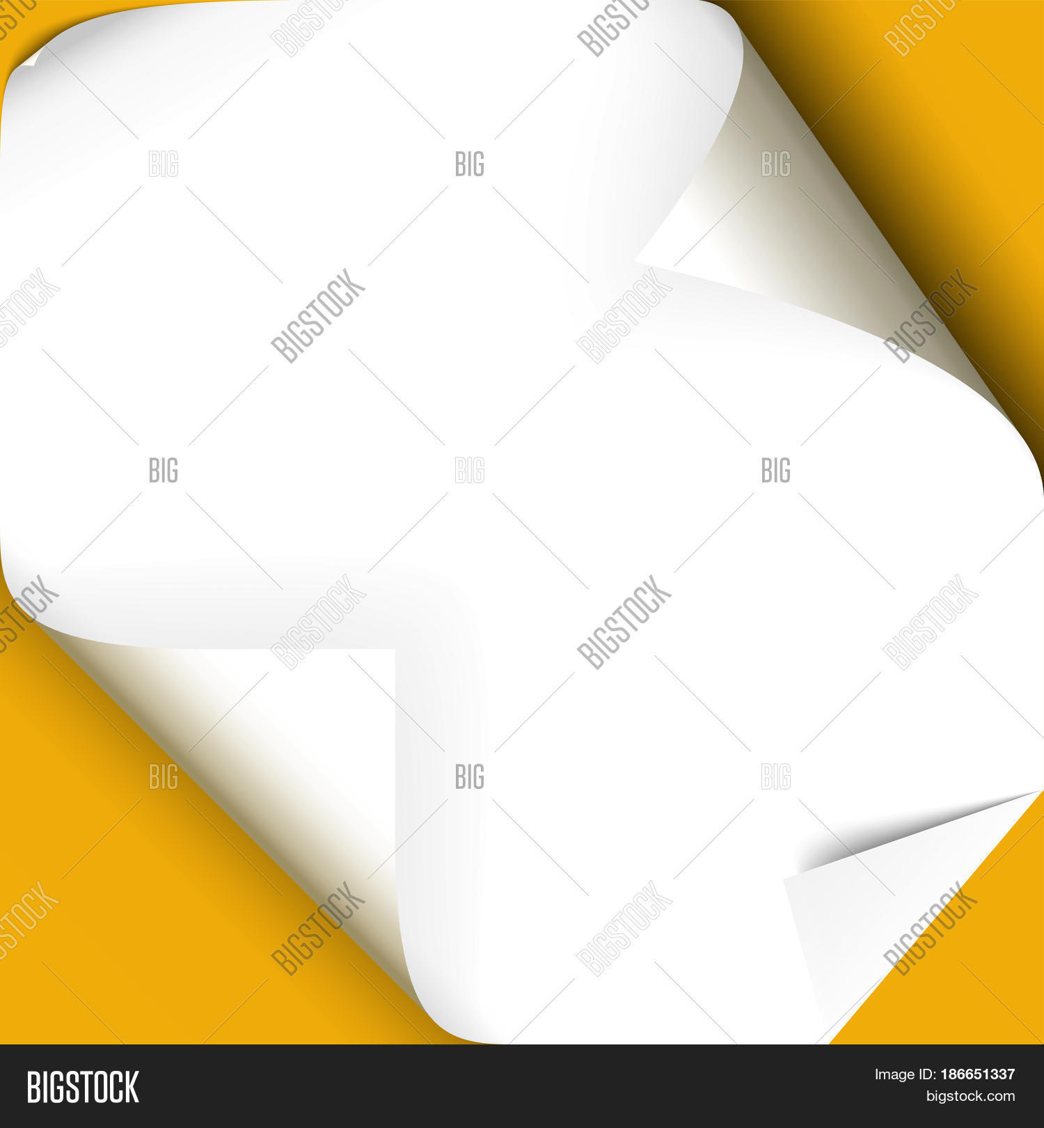 Turned Over Paper Vector & Photo (Free Trial) | Bigstock