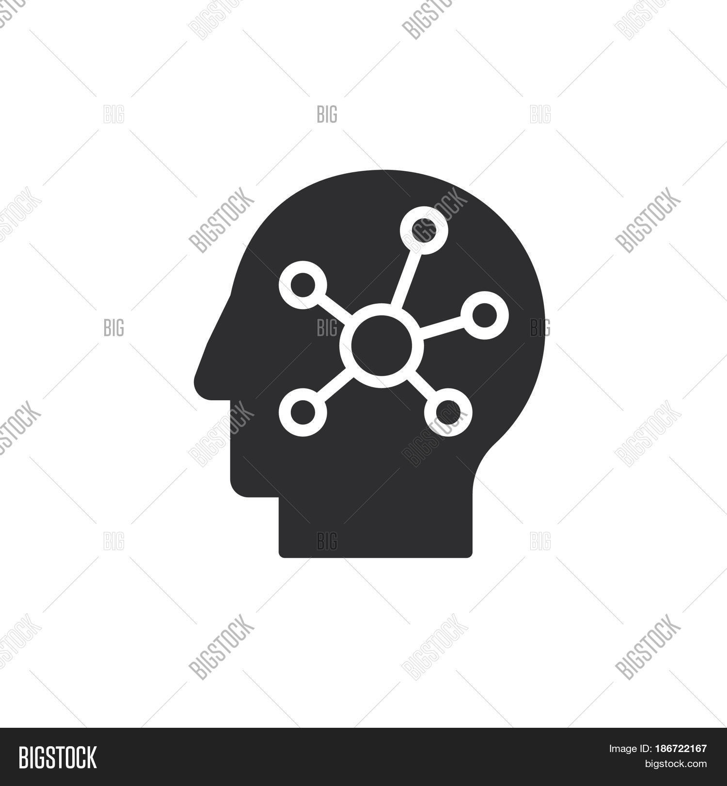 Mind Map Head Icon Vector & Photo (Free Trial) | Bigstock