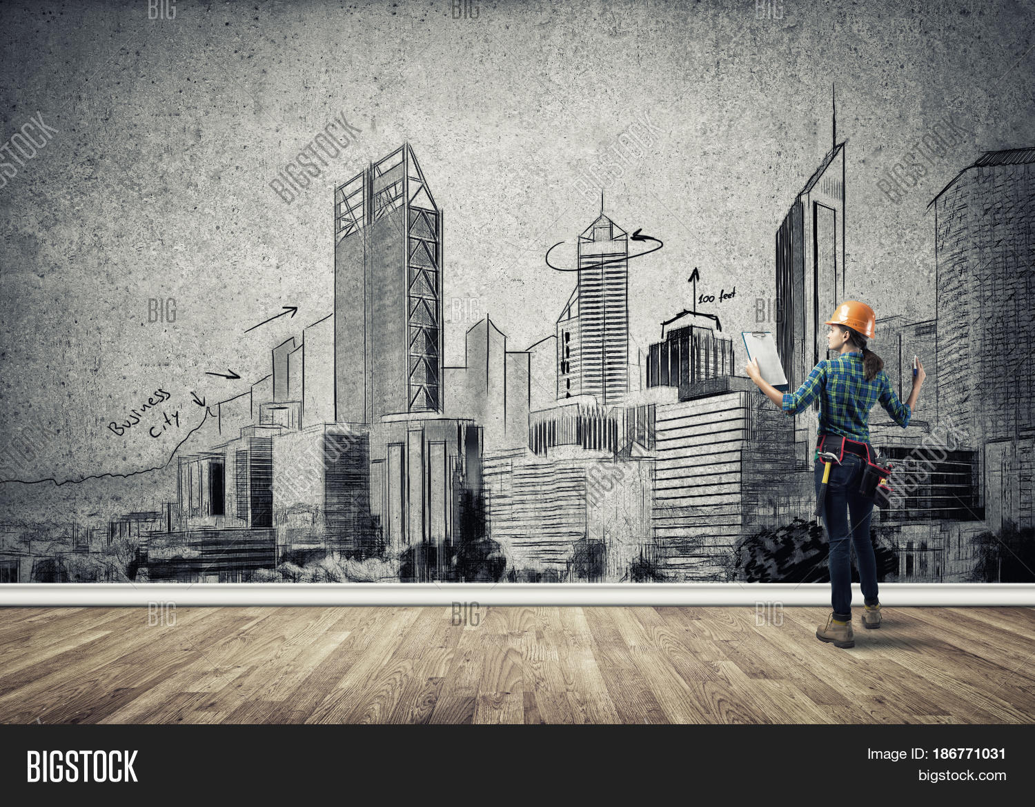 Back View Engineer Image & Photo (Free Trial) | Bigstock