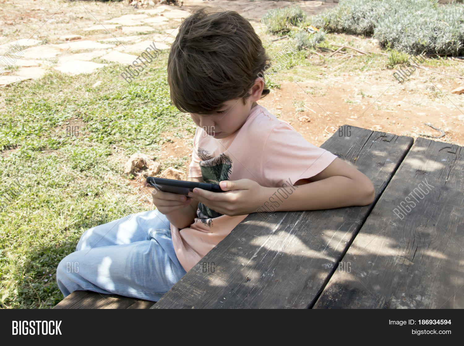 Little Boy Mobile Image & Photo (Free Trial) | Bigstock