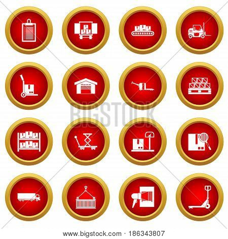 Logistic Icon Red Vector & Photo (Free Trial) | Bigstock