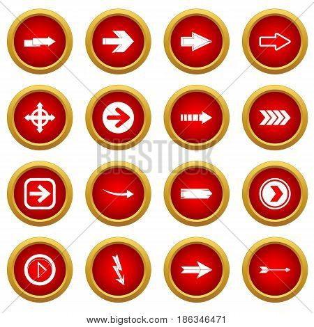 Arrow Icon Red Circle Vector & Photo (Free Trial) | Bigstock