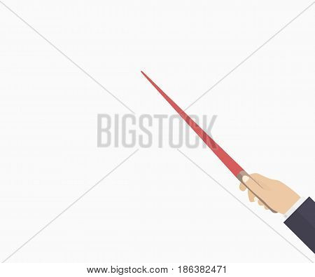 Pointing Rod Hand. Vector & Photo (Free Trial) | Bigstock
